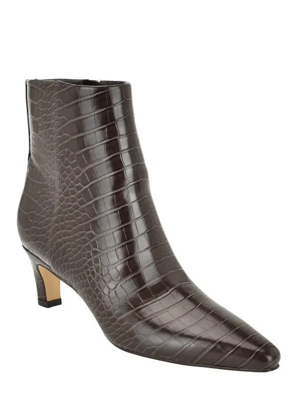 Calvin Klein Promise Kitten Heel Bootie - Brown
