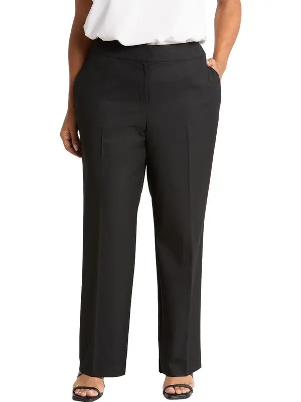 KASPER Washable Lily Trousers - Black