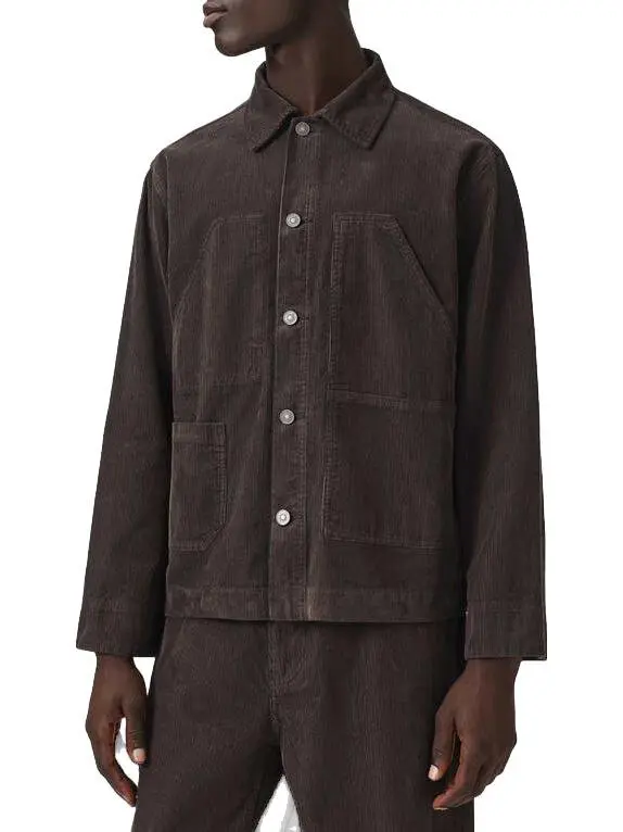 ALLSAINTS Mukesh Corduroy Shacket - Dark Brown