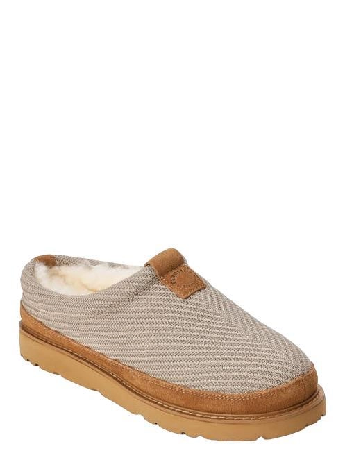 DEARFOAMS Fireside Grafton Water Repellent Knit Clog - Chestnut
