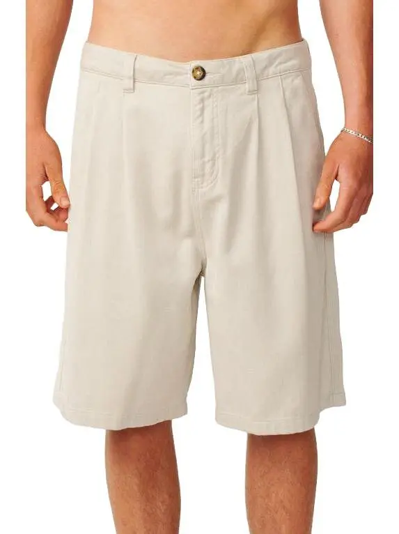 Rip Curl Cotton Twill Walk Shorts - Cool Grey
