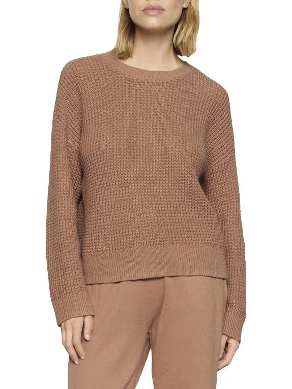 Eberjey Recy Crewneck Sweater - Hazelnut