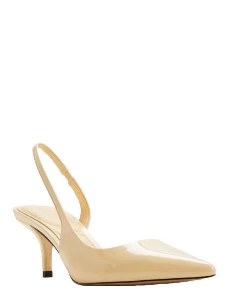 Aldo Stessy Slingback Pointed Toe Pumps - Light Yellow