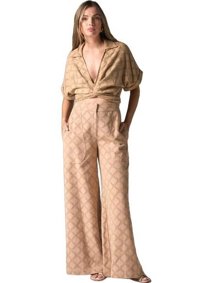 JBQ Oslo Pant 2.0 In Stonewashed Cotton - Tan