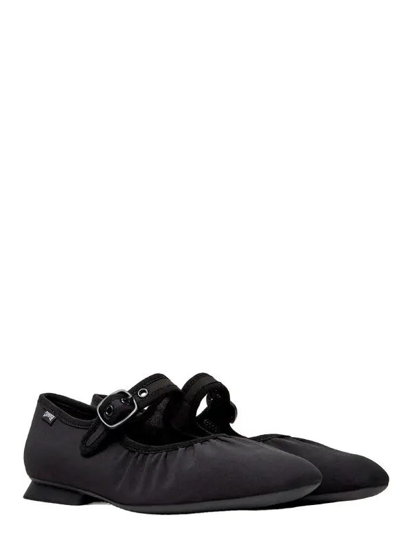 Camper Casi Myra Mary Jane Flat With Buckle Closure - Black