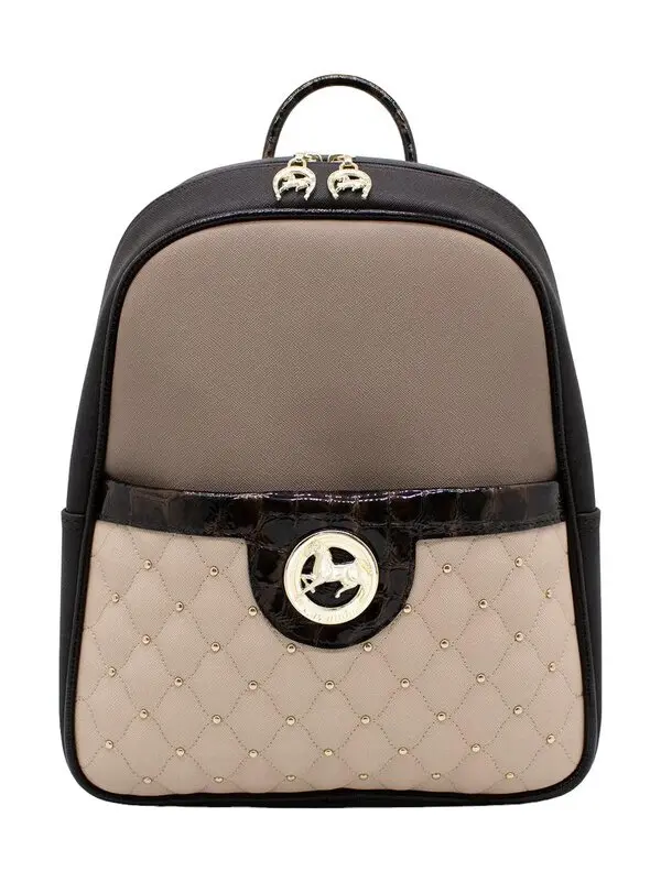 CAVALINHO Craft 538 Quilted Leather And Canvas Backpack - Brown