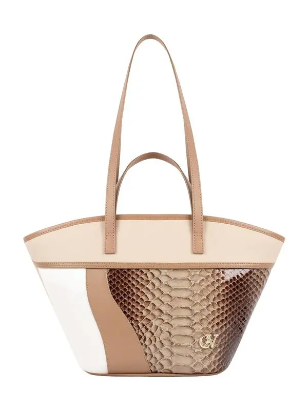 CAVALINHO Handbag - Beige/white