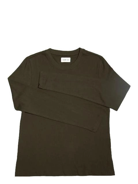 THE SIMPLE FOLK Long Sleeve Organic Cotton Top - Olive