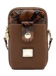 CAVALINHO Cherry Blossom 430 Phone Crossbody Bag - Camel Brown