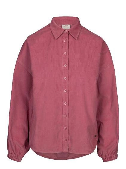 TRESPASS Kelsi Balloon Sleeve Corduroy Shirt - Light Mulberry