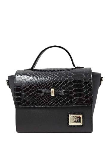 CAVALINHO Leather Handbag With Bow Detail - Black