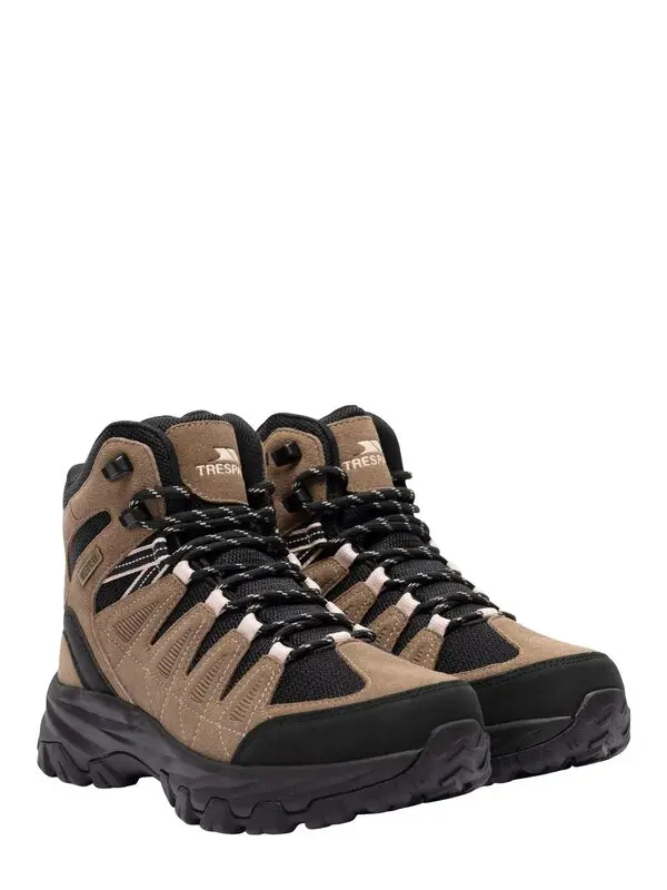 TRESPASS Amelie Suede Waterproof Walking Boots - Earth