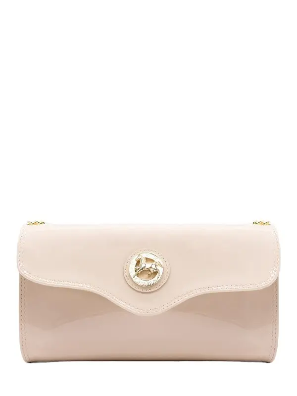 CAVALINHO Patent Leather Clutch Shoulder Bag - Beige