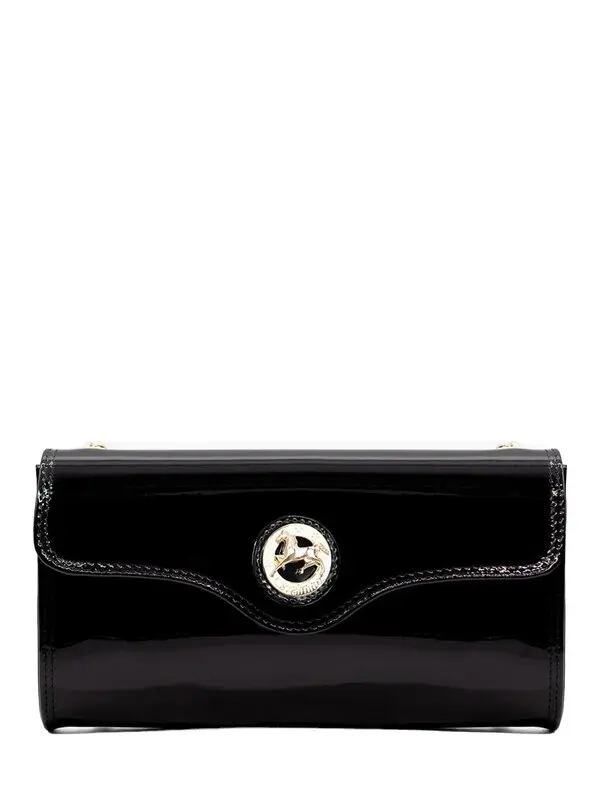 CAVALINHO Patent Leather Clutch Shoulder Bag - Black