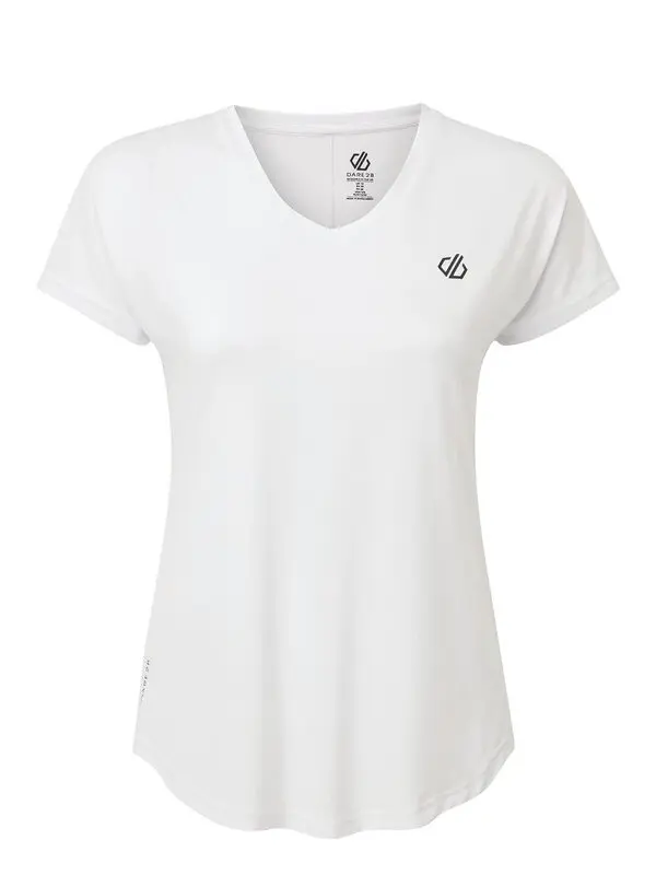 DARE 2B Vigilant Active T-shirt With V-neck - White