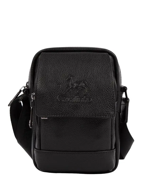 CAVALINHO El Cavaleiro 488 Leather Traveler Crossbody Bag - Black