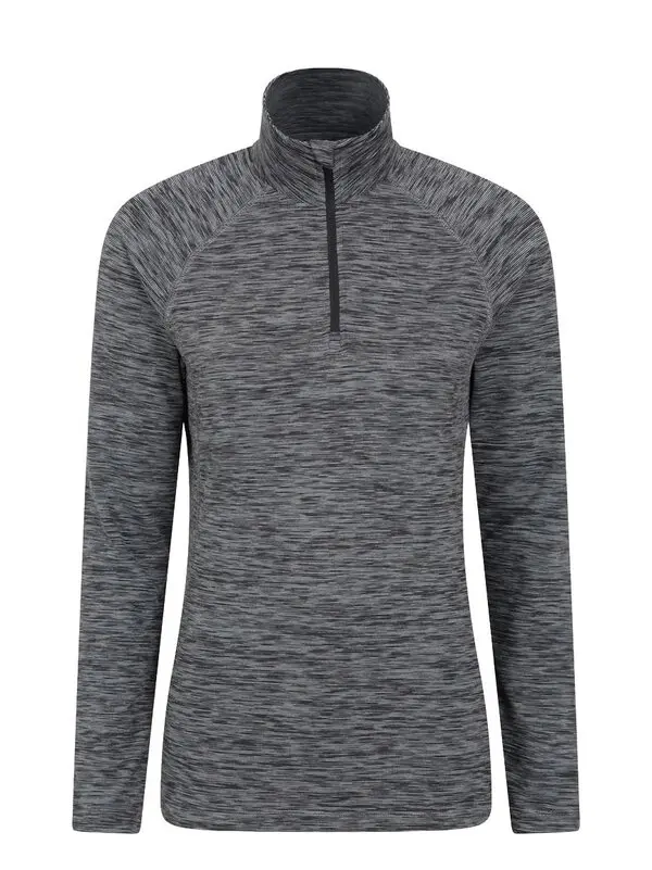 Mountain Warehouse Half Zip Midlayer Top - Black