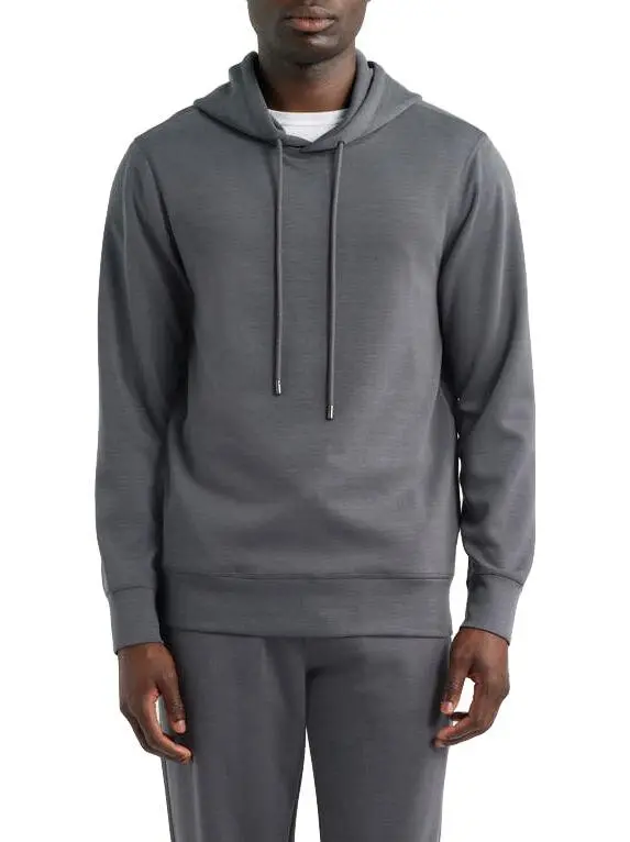 Daniel Buchler Drawstring Hoodie - Charcoal