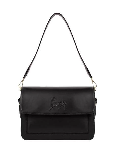 CAVALINHO Embossed Horse Shoulder Bag - Black