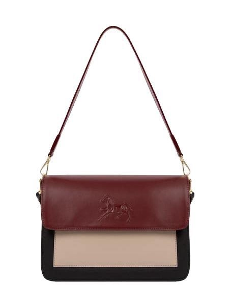 CAVALINHO Embossed Horse Shoulder Bag - Burgundy