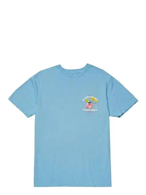 PARTY PANTS Permanent Vacay Graphic T-shirt - Light Blue