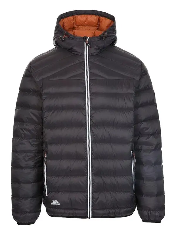 TRESPASS Whitman Ii Quilted Down Jacket - Black And Rust