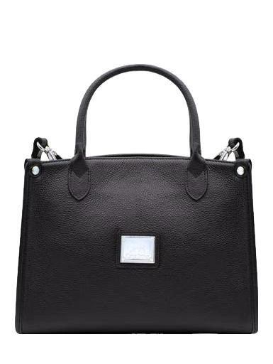 CAVALINHO Muse 480 Pebbled Leather Handbag - Black