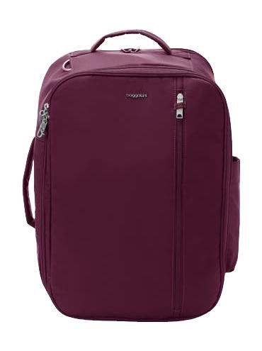 BAGGALLINI Securtex Classic Convertible Travel Backpack - Mulberry