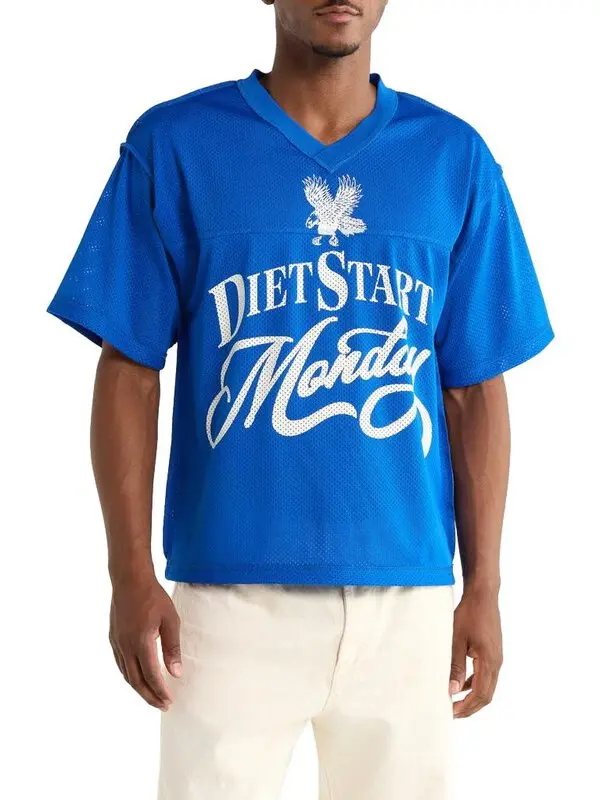 DIET STARTS MONDAY State Champs Mesh Practice Jersey - Blue/white