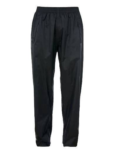 TRESPASS Adults Waterproof Qikpac Pants - Black