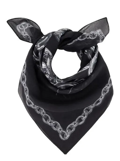 ALLSAINTS Ignis Cotton & Silk Bandana - Black