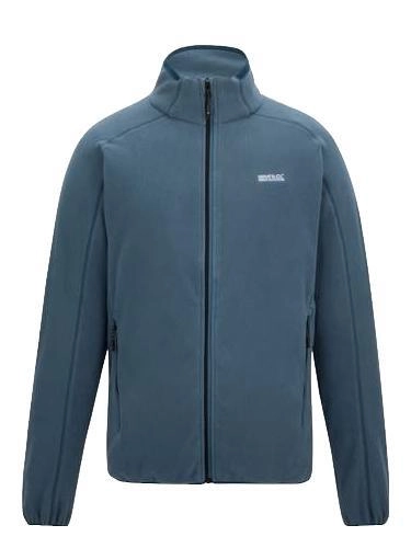 REGATTA Full Zip Fleece Jacket With Standing Collar - Blue