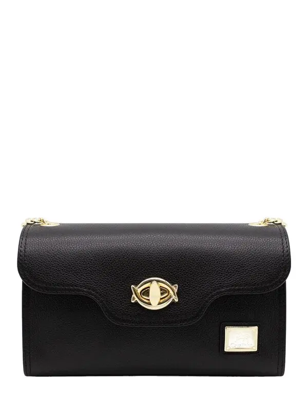CAVALINHO Muse Pebbled Leather Shoulder Bag - Black