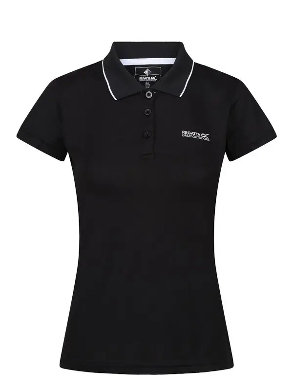 REGATTA Maverick V Polo Shirt - Black