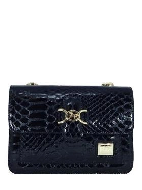 CAVALINHO Gallop Patent Leather Shoulder Bag - Black
