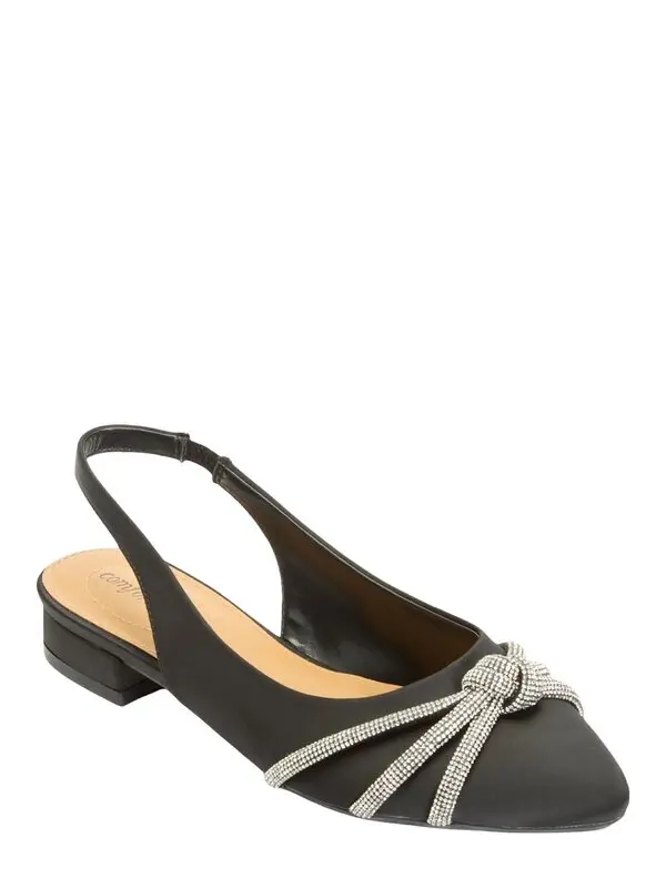 COMFORTVIEW Evelyn Slingback - Black