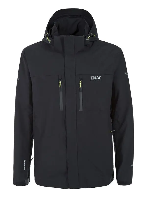 TRESPASS Oswalt Dlx Waterproof Jacket - Black