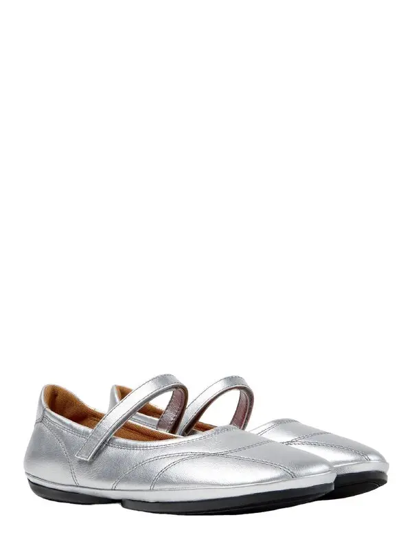 Camper Right Nina Mary Jane Flat - Medium Gray