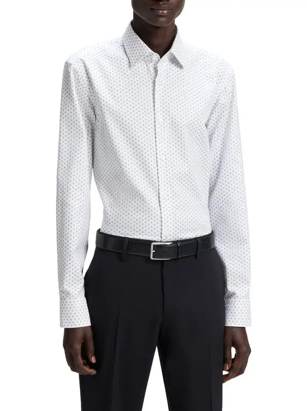 BOSS H-hank Kent Dress Shirt - Wht