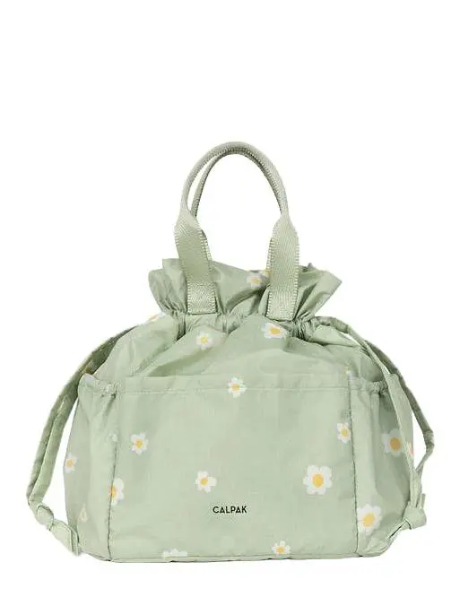CALPAK Insulated Lunch Bag With Drawstring Closure - Daisy