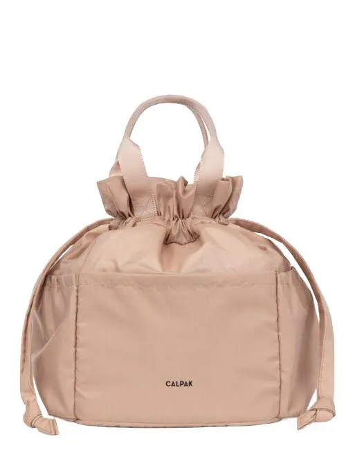 CALPAK Insulated Lunch Bag With Drawstring Closure - Mauve