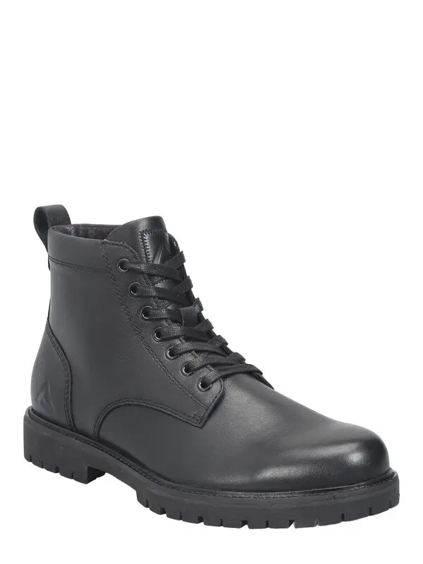 ALIGN Ryder Weatherproof Lugged Plain Toe Lace-up Boot - Black