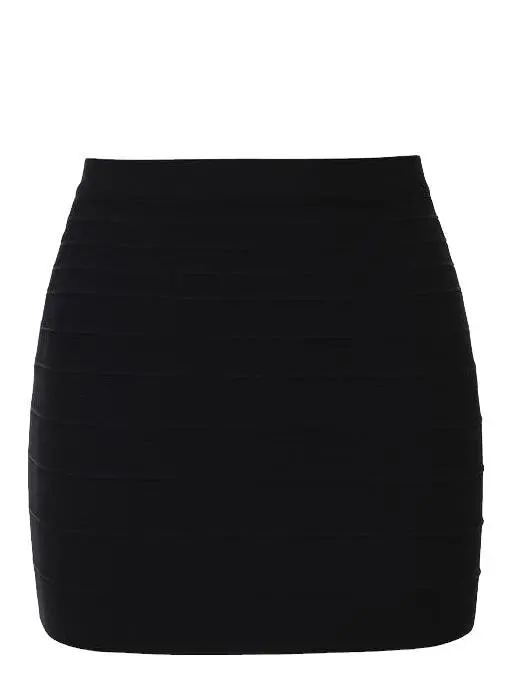 House Of Cb Bandage Mini Skirt - Black