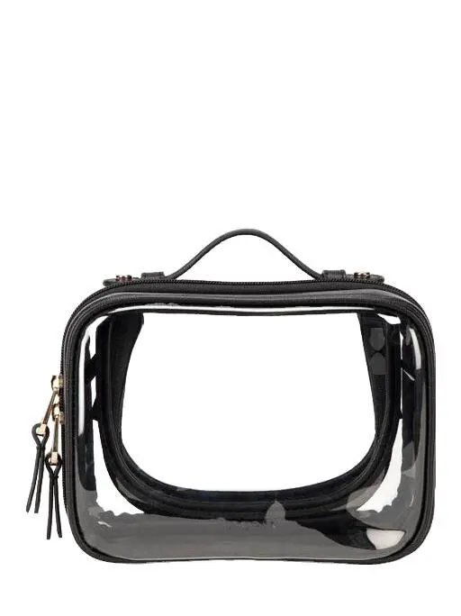 CALPAK Small Clear Cosmetics Case - Black