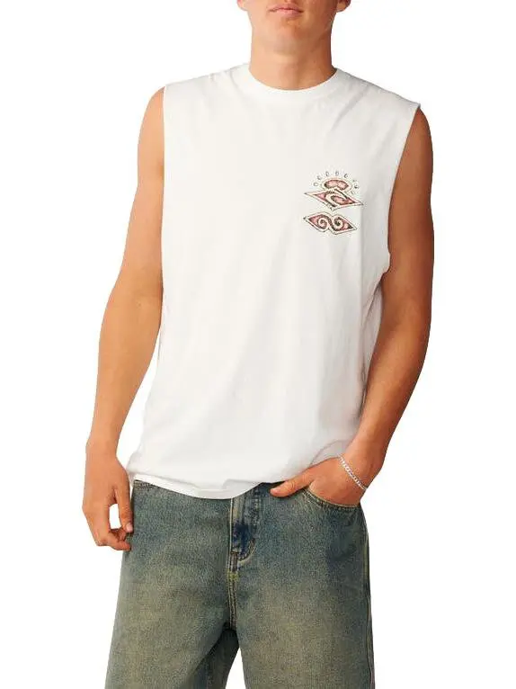 Rip Curl Disorder Boneyard Graphic Muscle T-shirt - Bone