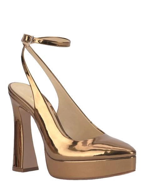 Jessica Simpson Nelica Ankle Strap Platform Pumps - Bronze