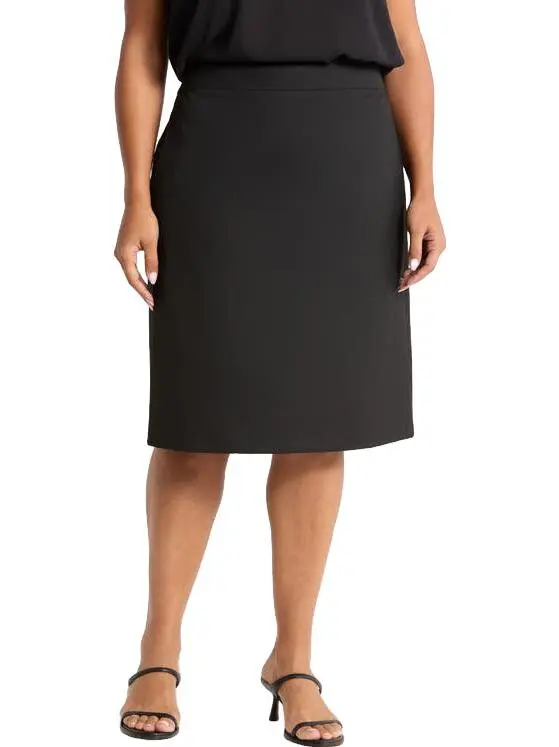KASPER Pencil Skirt With Stretch - Black