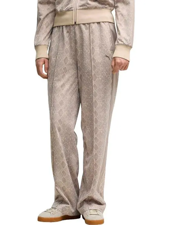 PUMA T7 Snake Print Track Pants - Mouse Gray