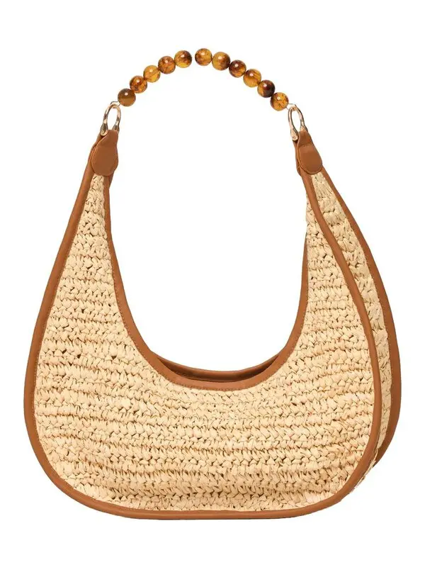 L*Space Mira Mar Raffia Hobo Bag - Natural