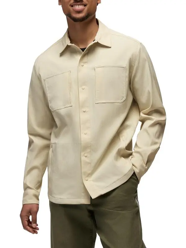 Prana Stretch Zion Long Sleeve Button-up Shirt - Beach Pebble